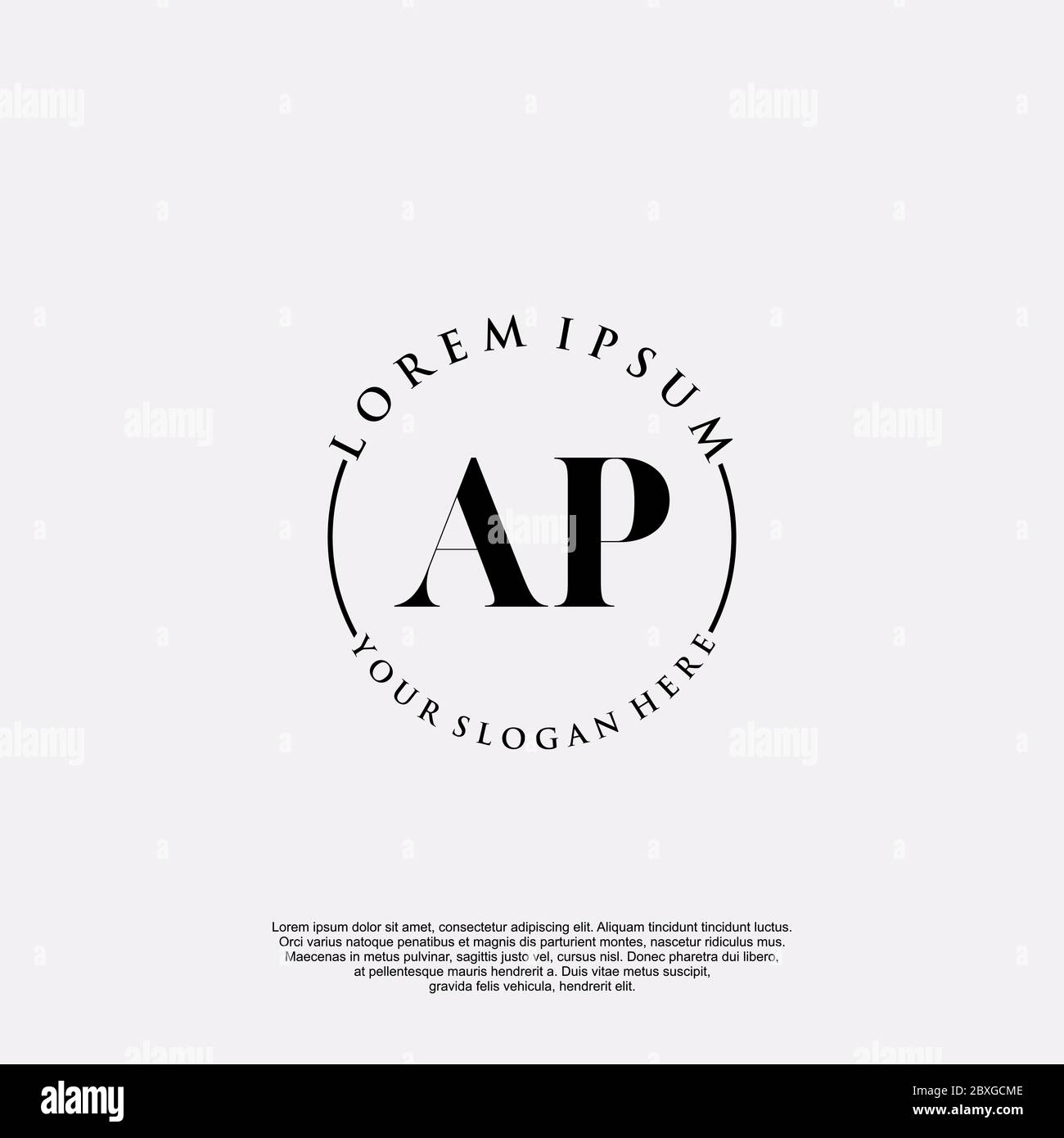 Ap initial logo hi-res stock photography and images - Alamy