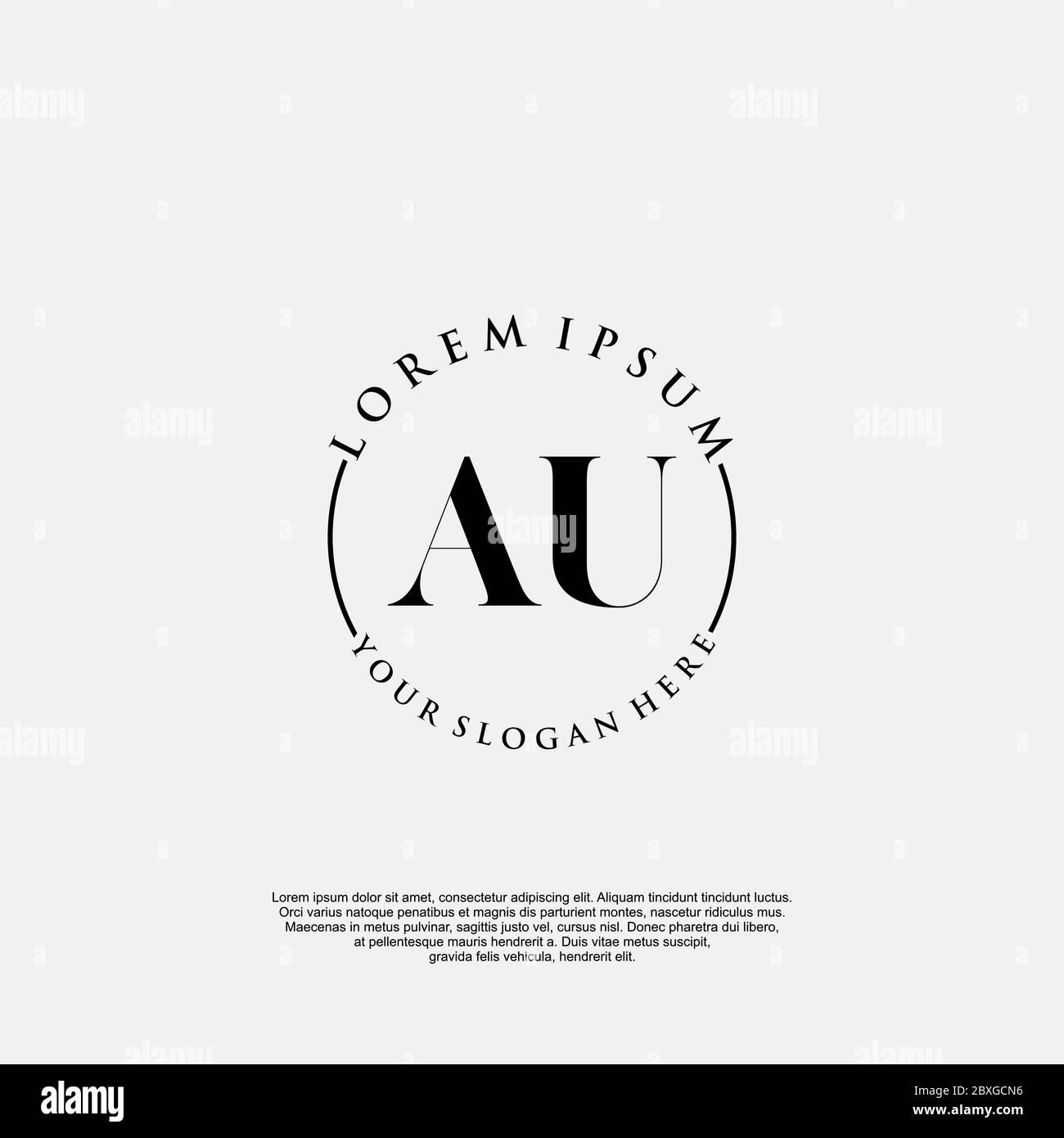 Au initial hi-res stock photography and images - Alamy