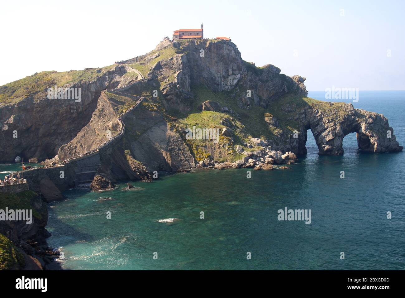San Juan de Gaztelugatxe Saint John of Gaztelugatxe Walkway to church ...