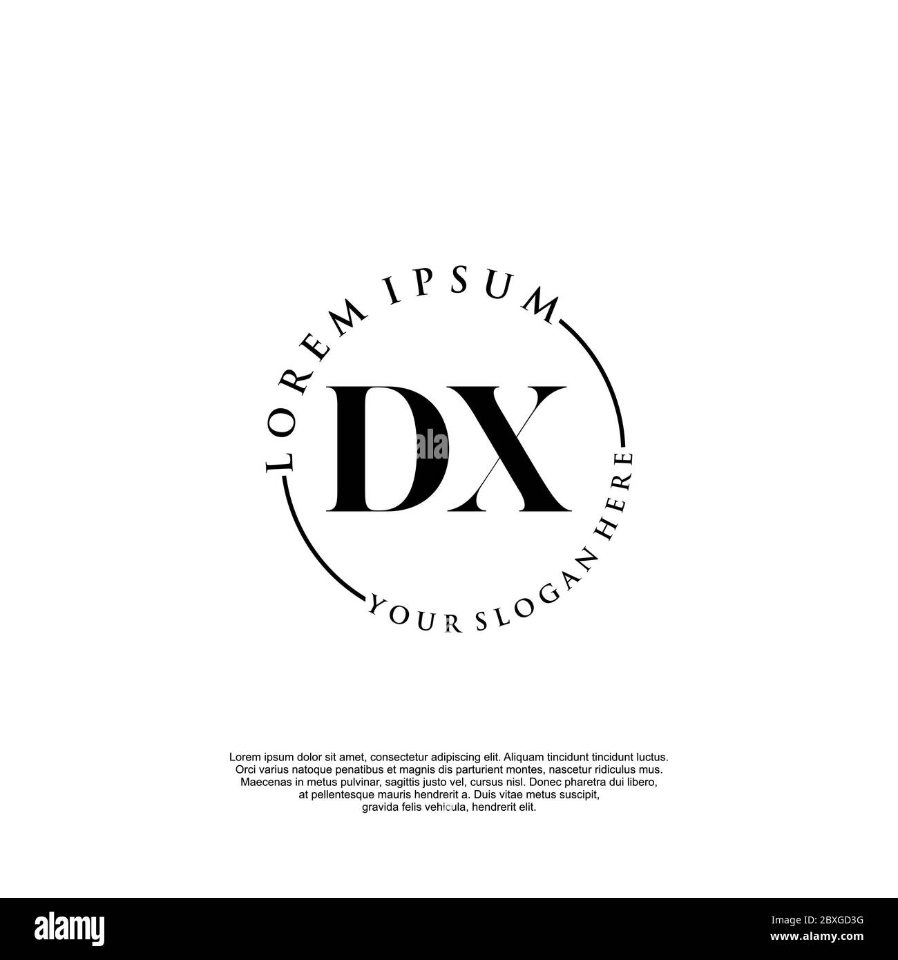 Letter dx logo Stock Vector Images - Alamy