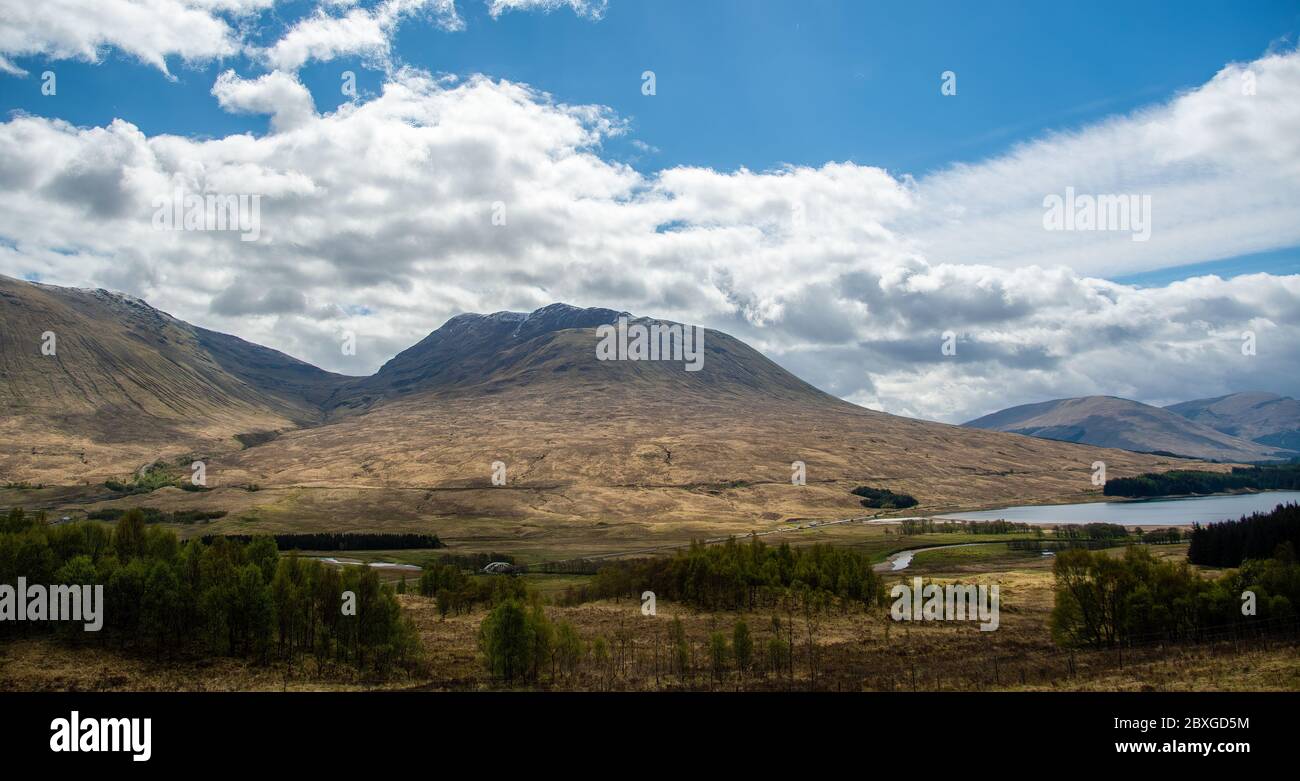 Mountain landscape, Glencoe, Scottish Highlands, Scotland, UK Stock ...