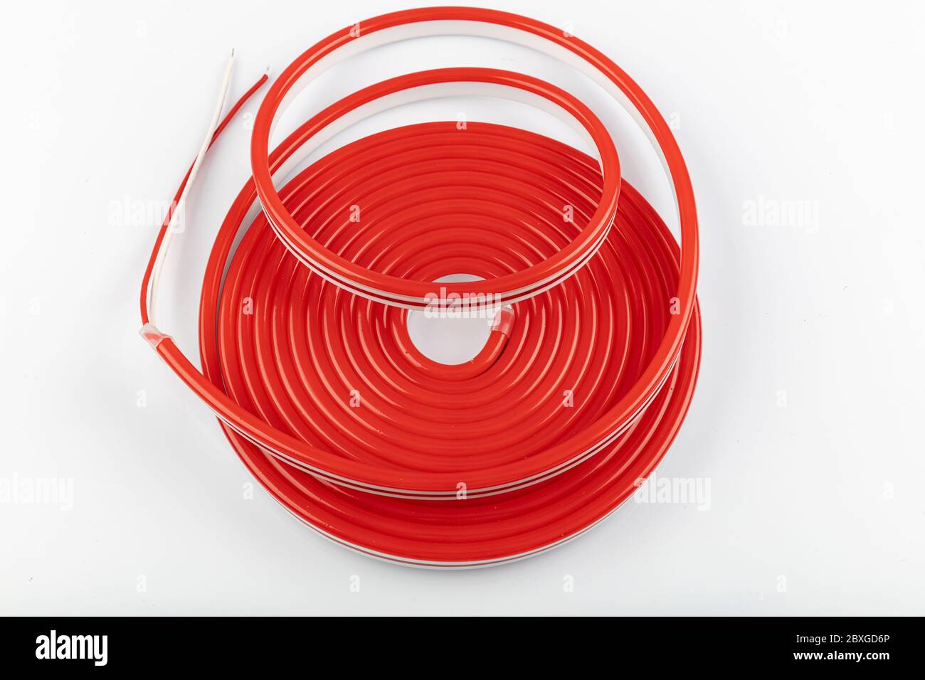 Red flexible led tape neon flex. Red Neon Flexible strip light 5 meters ...