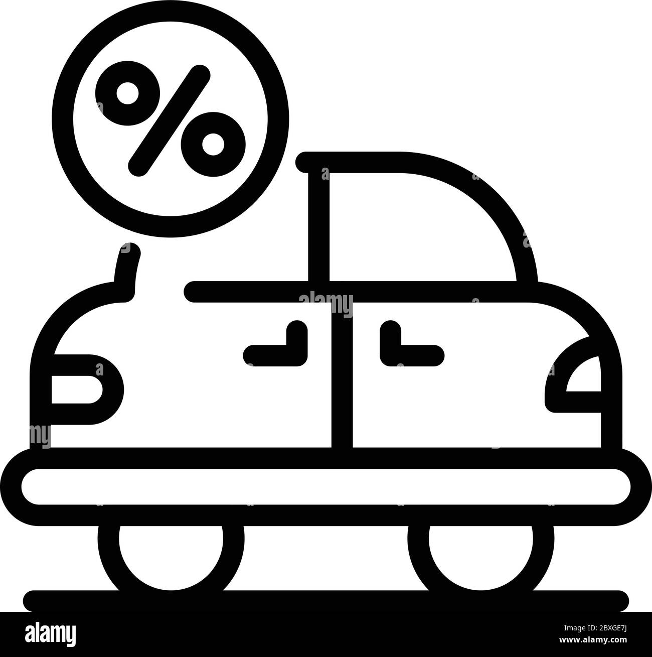 Car leasing icon, outline style Stock Vector Image & Art - Alamy