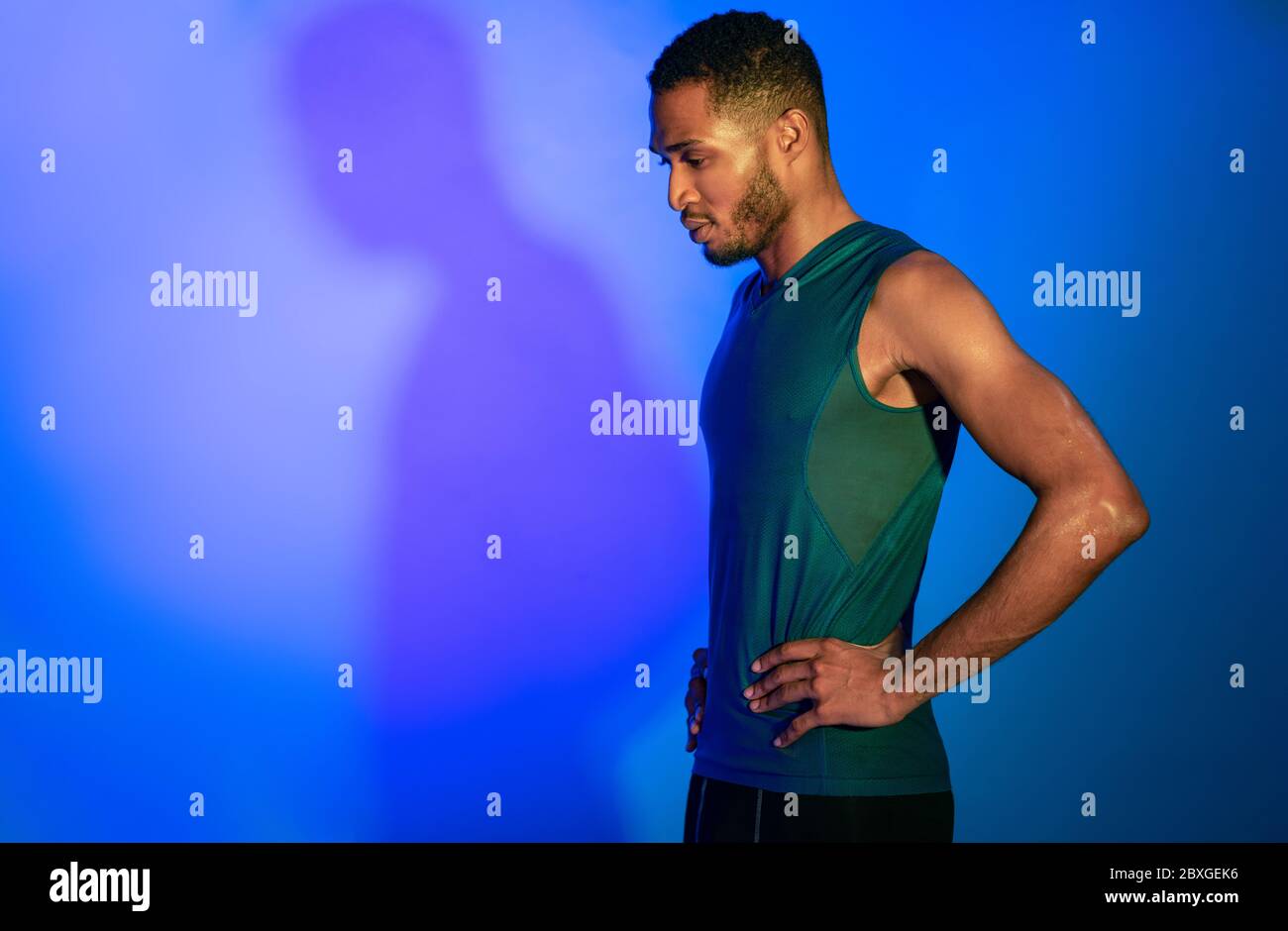 Man breathing exercise hi-res stock photography and images - Alamy