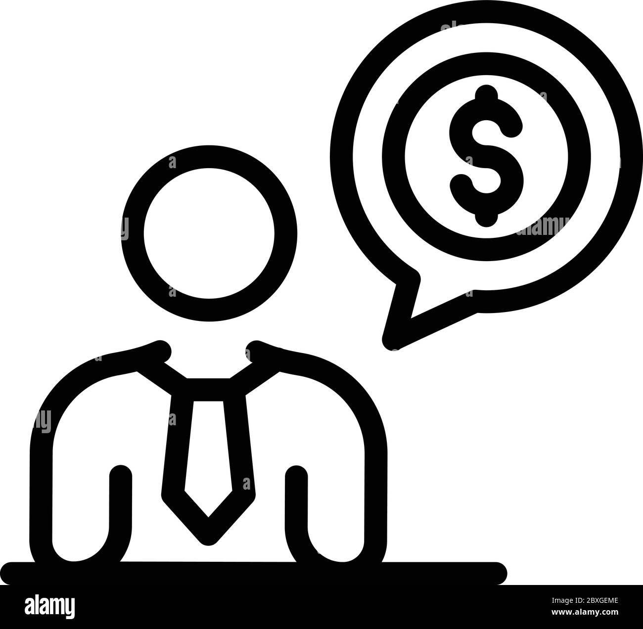 Bank cashier icon, outline style Stock Vector Image & Art - Alamy