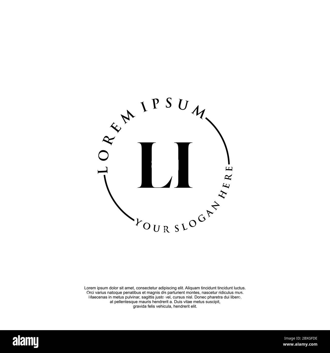 Letter li logo hi-res stock photography and images - Alamy