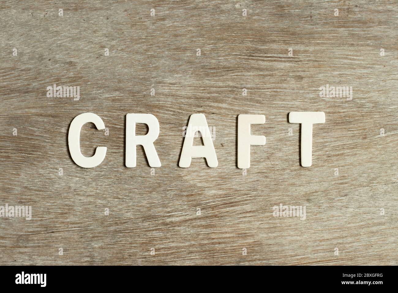 Alphabet letter in word craft on wood background Stock Photo - Alamy
