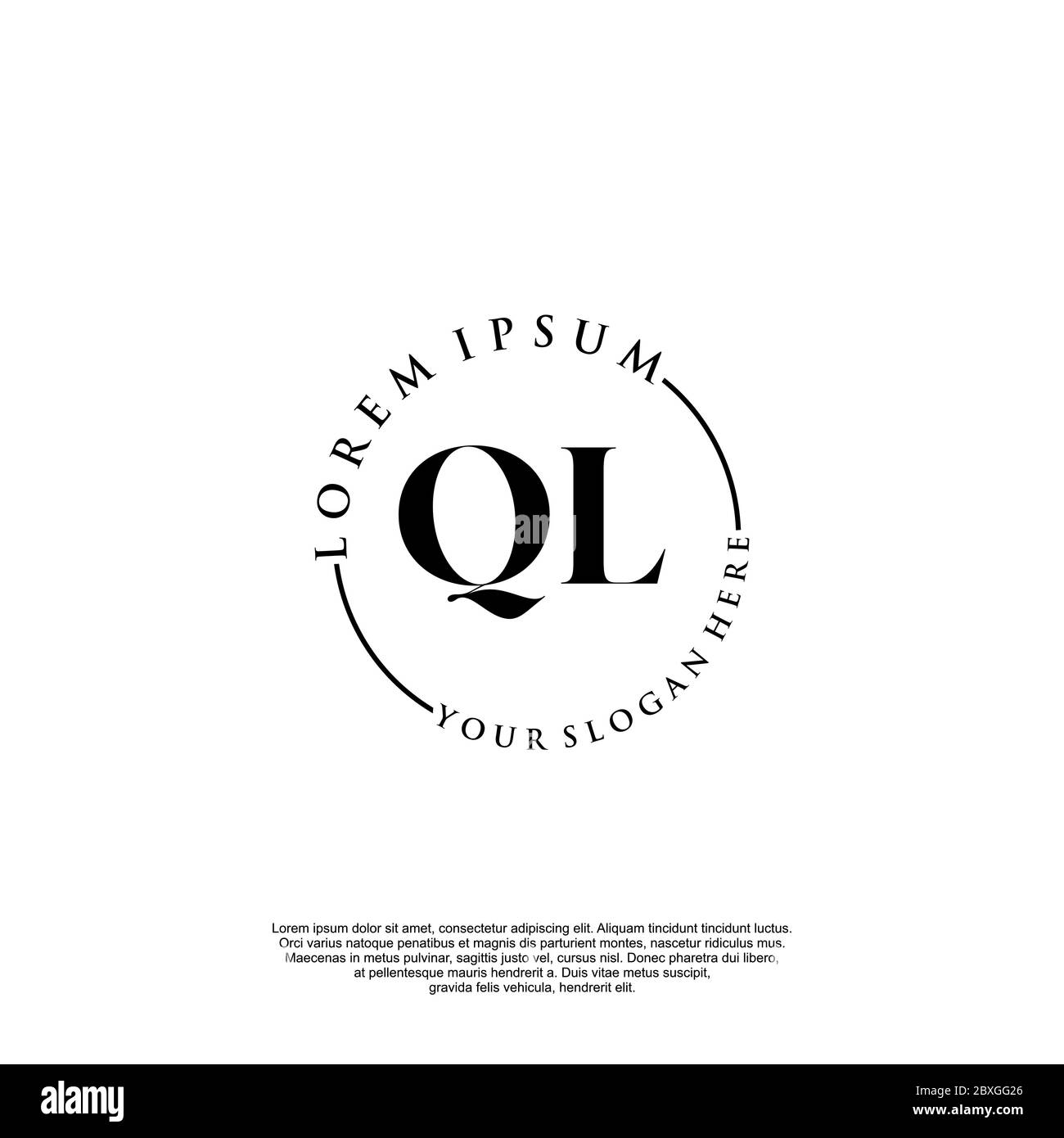 Ql initials hi-res stock photography and images - Alamy