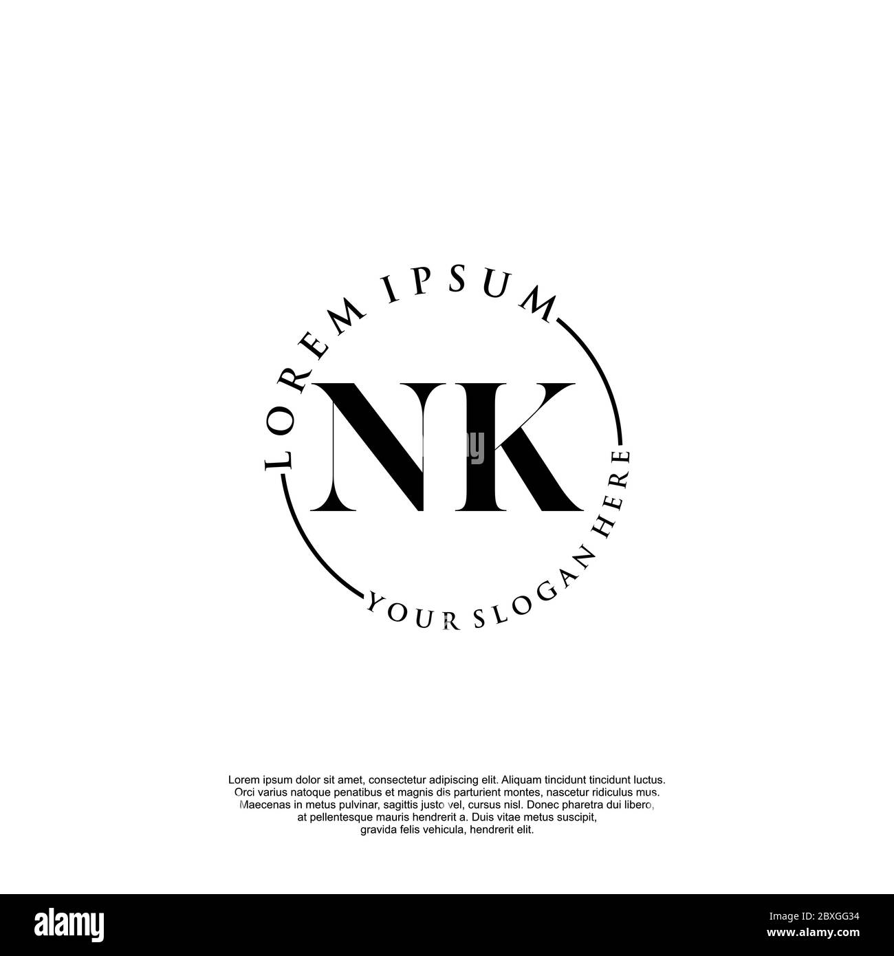 Letter nk vector vectors hi-res stock photography and images - Alamy