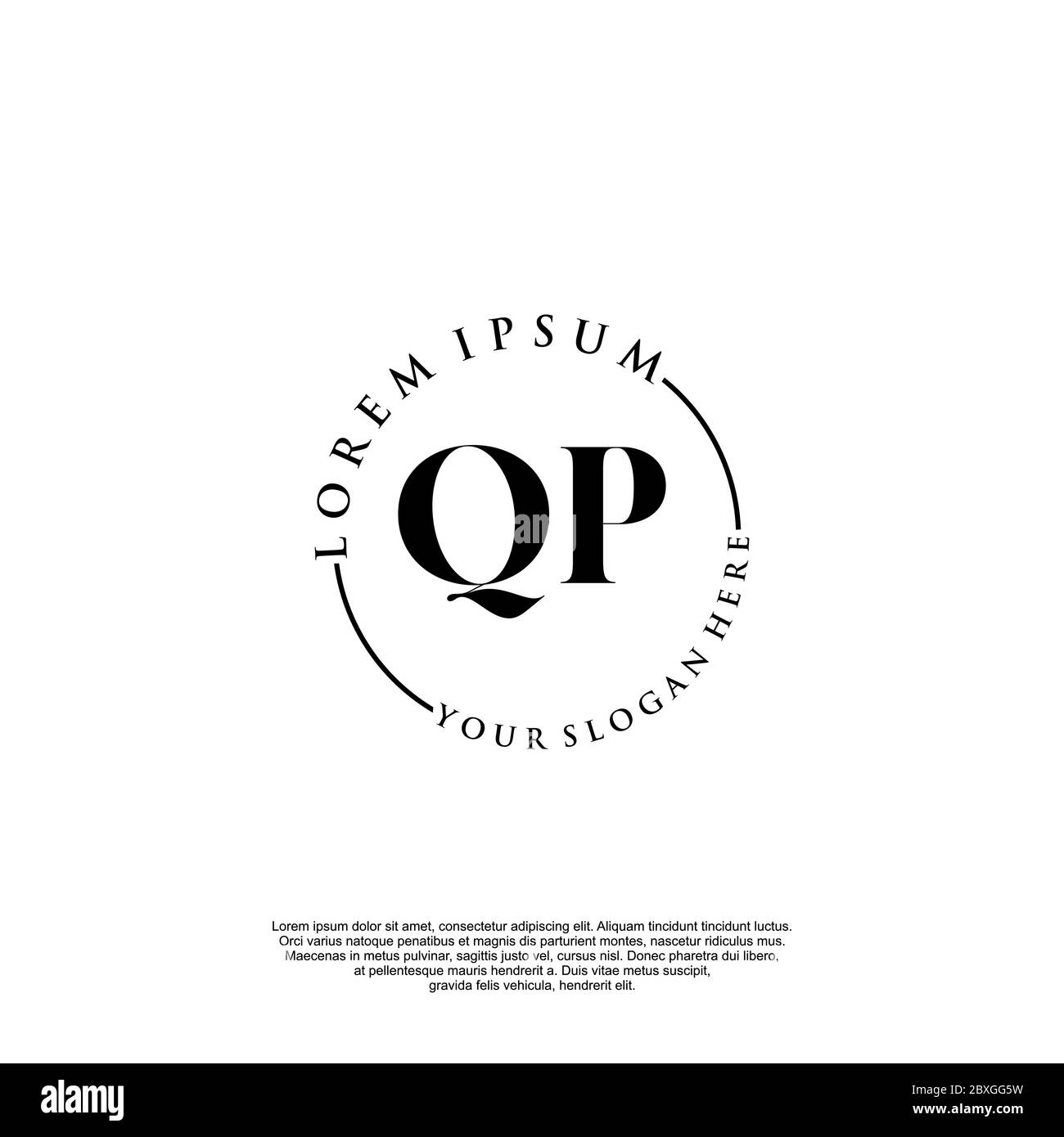 Qp logo vector vectors hi-res stock photography and images - Alamy
