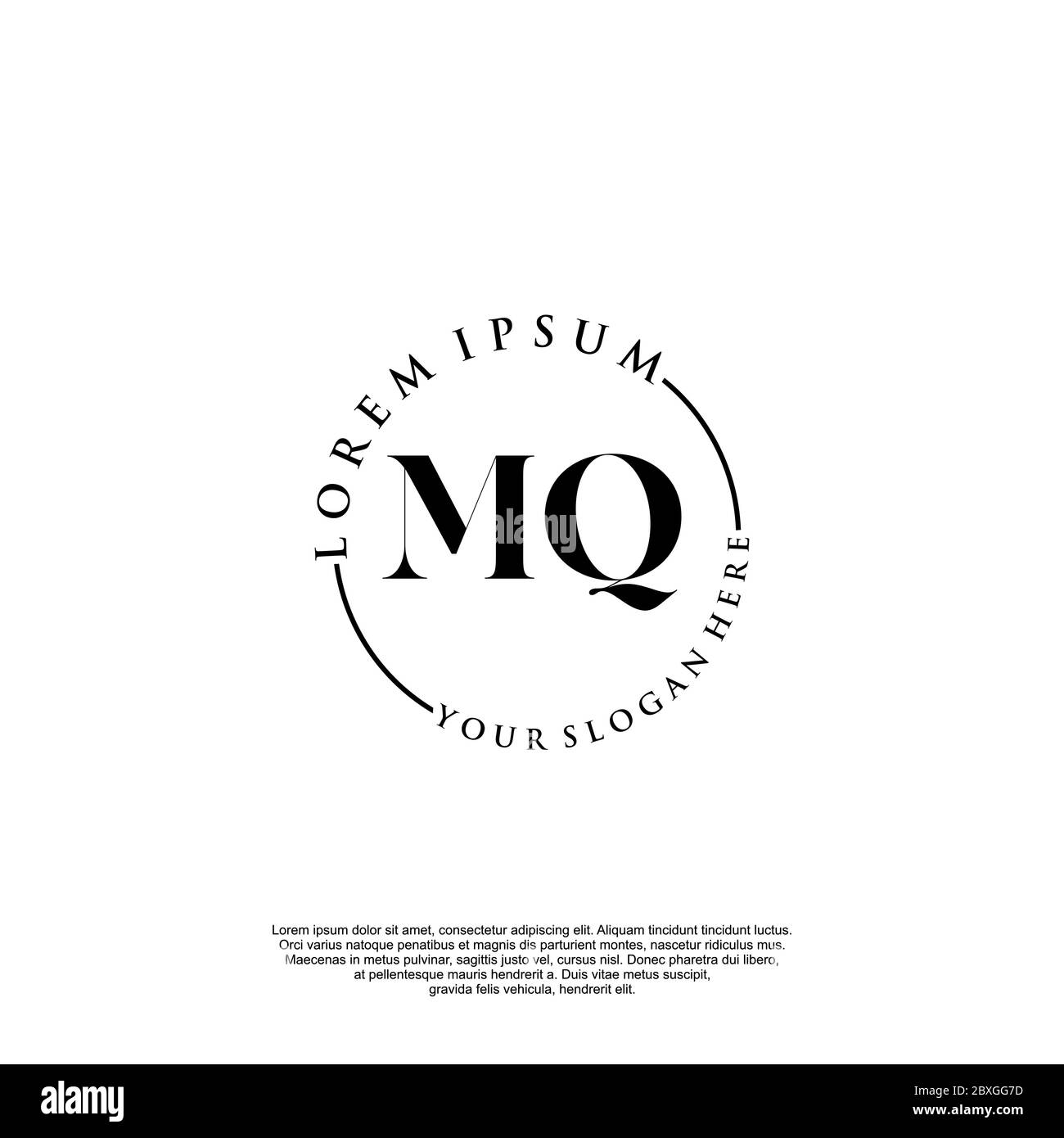 Letter mq logo hi-res stock photography and images - Alamy