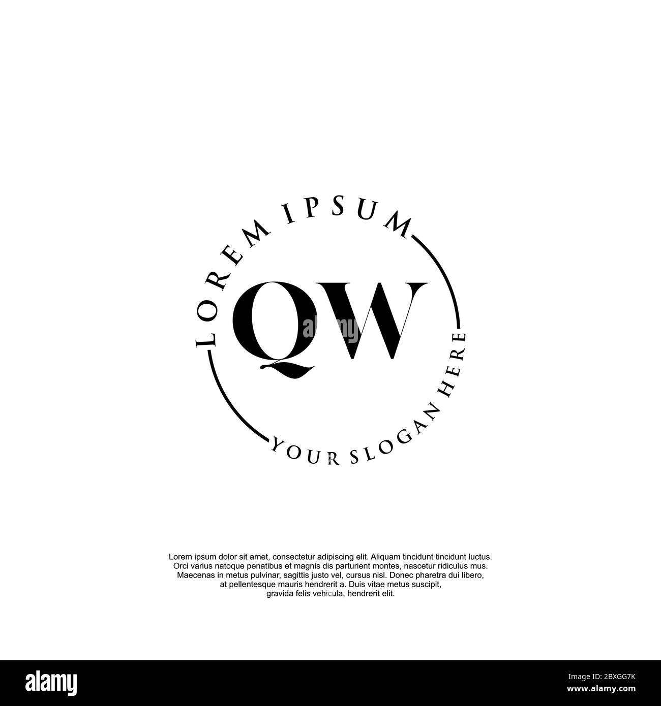 Qw letter Stock Vector Images - Alamy
