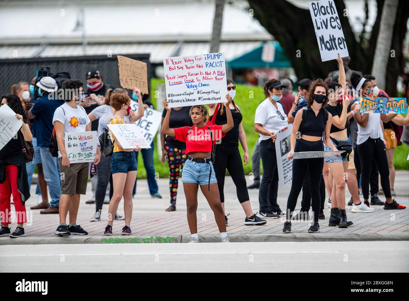 BLM Black Lives Matter protests Downtown Miami Stock Photo - Alamy BLM Black Lives Matter protests Downtown Miami Stock Photo - Alamy