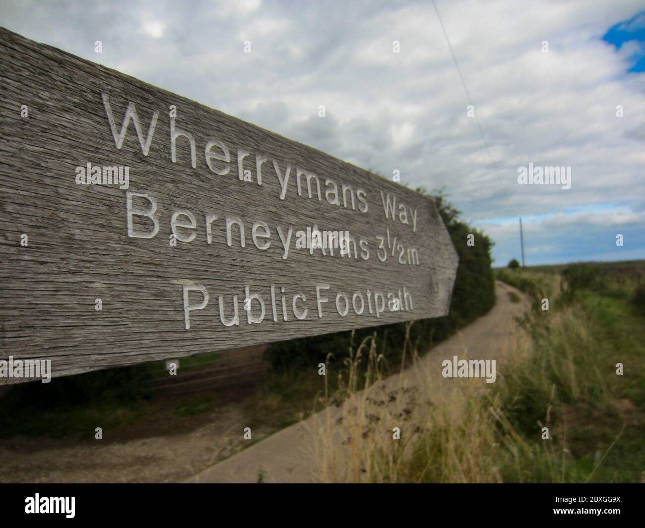 Wherryman's Way, famous hiking route along the River Yare in Norfolk ...