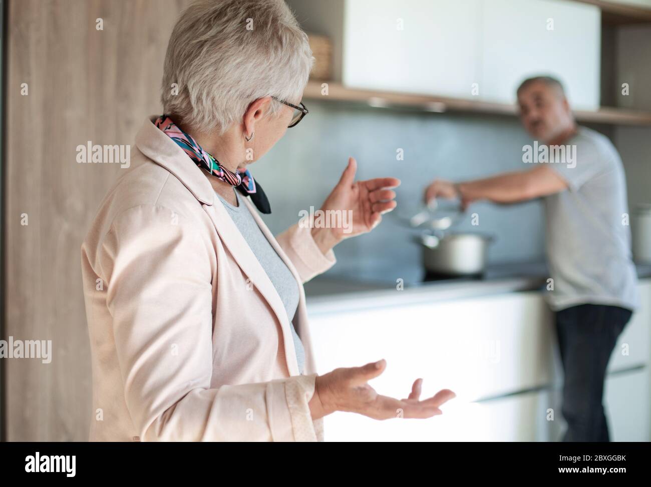 Family friendly kitchen design hi-res stock photography and images - Alamy