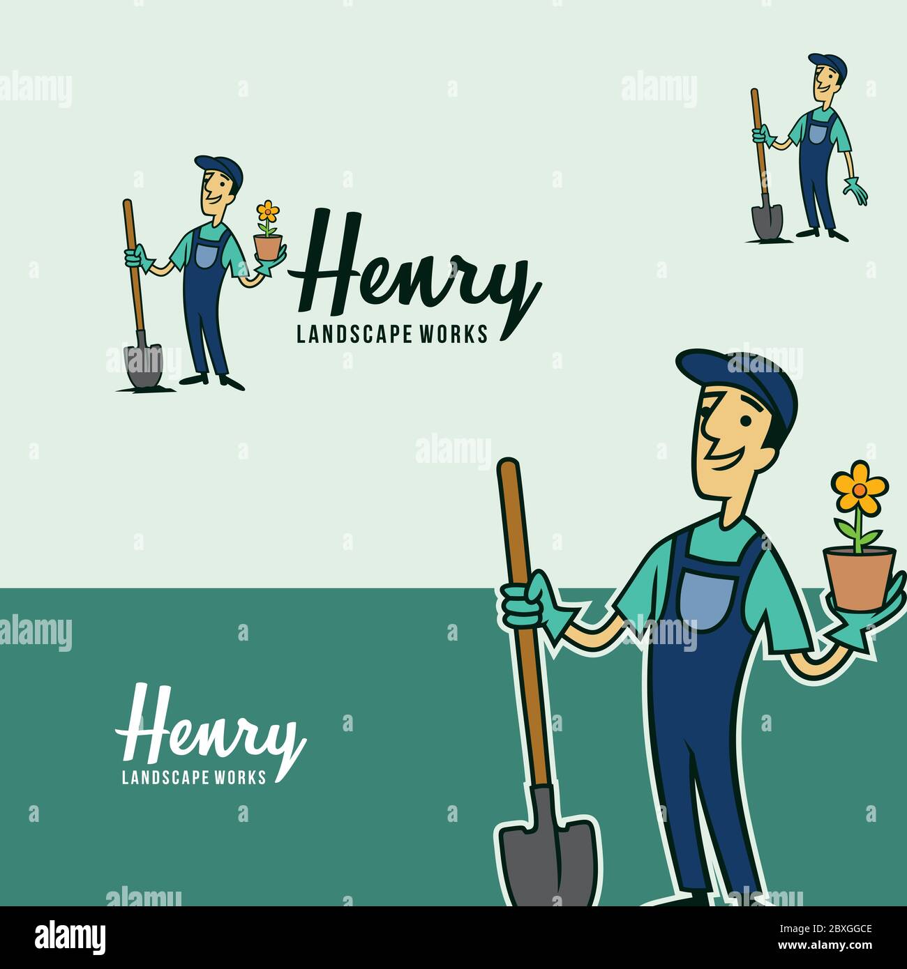 Job landscape Stock Vector Images - Alamy