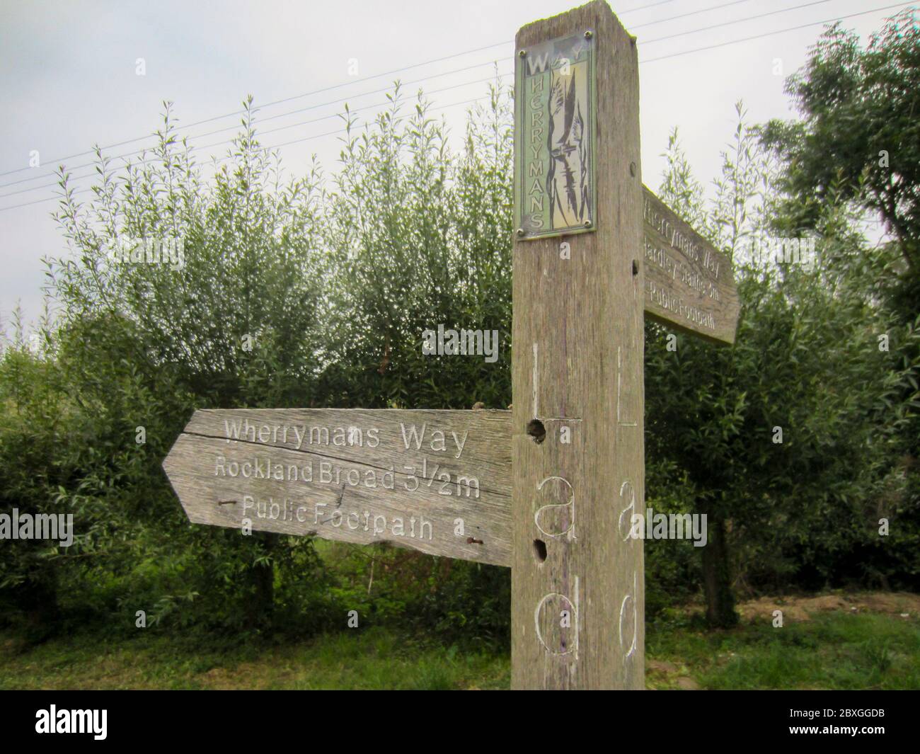Wherryman's Way, famous hiking route along the River Yare in Norfolk ...
