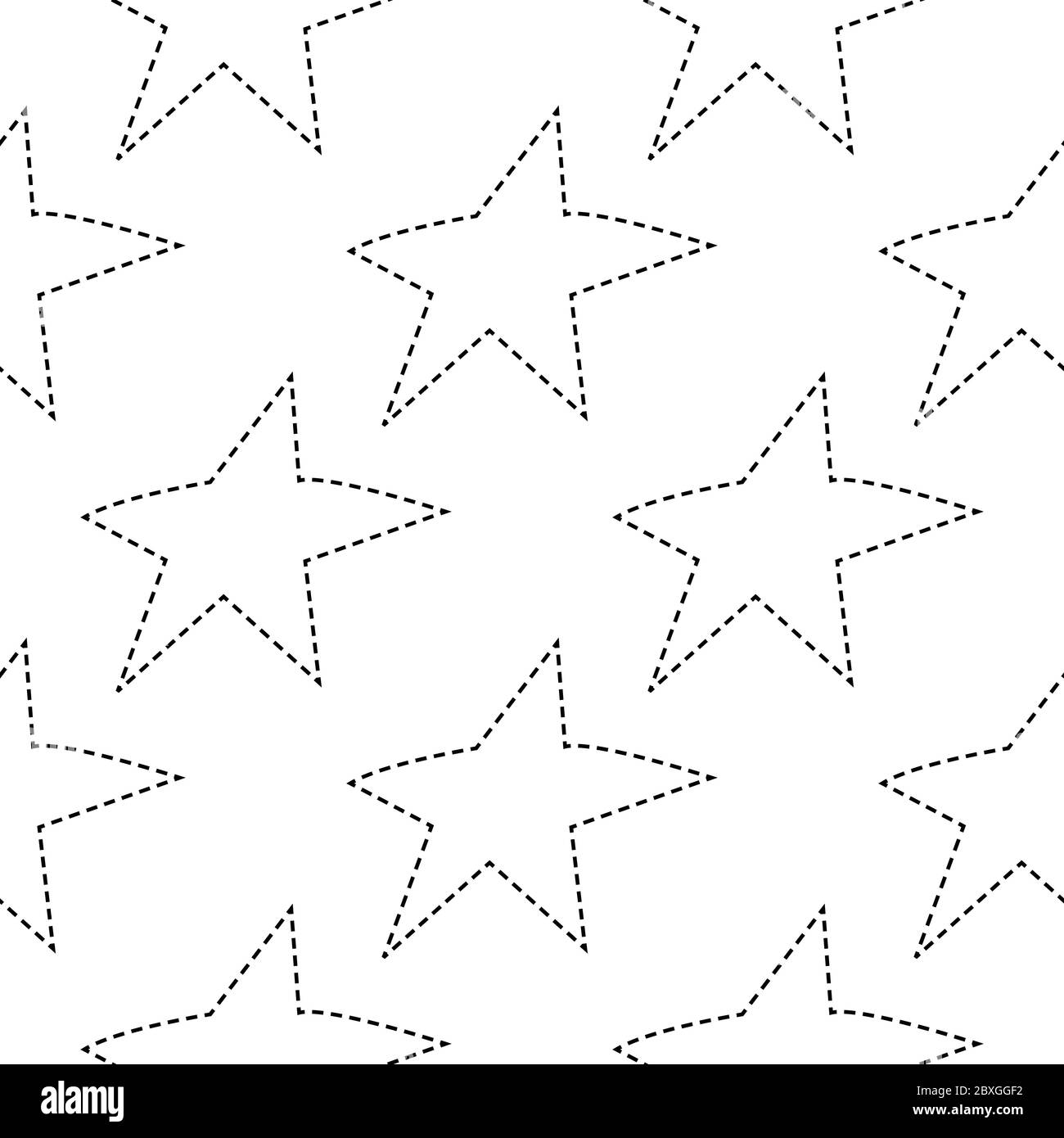 Repeating black white star pattern Cut Out Stock Images & Pictures - Alamy