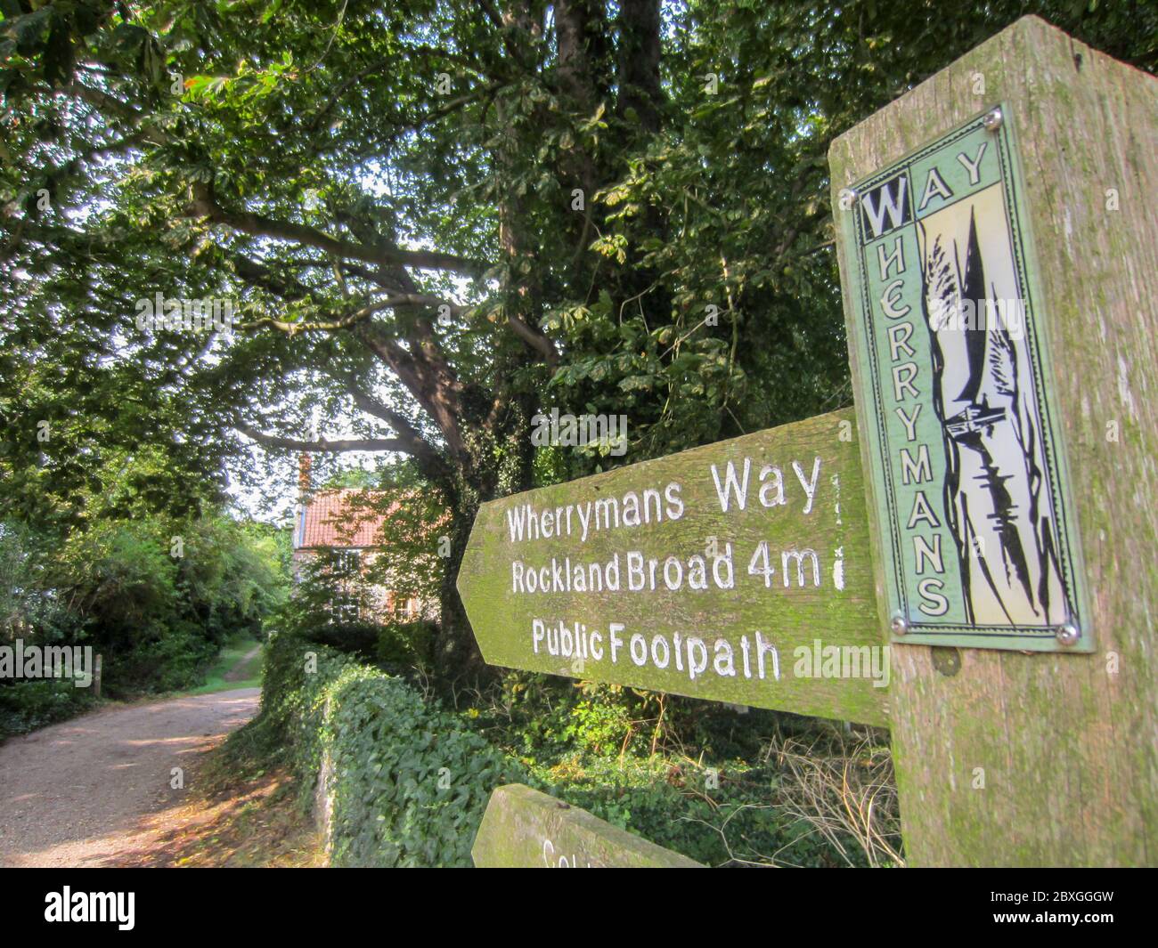 Wherryman's Way, famous hiking route along the River Yare in Norfolk ...