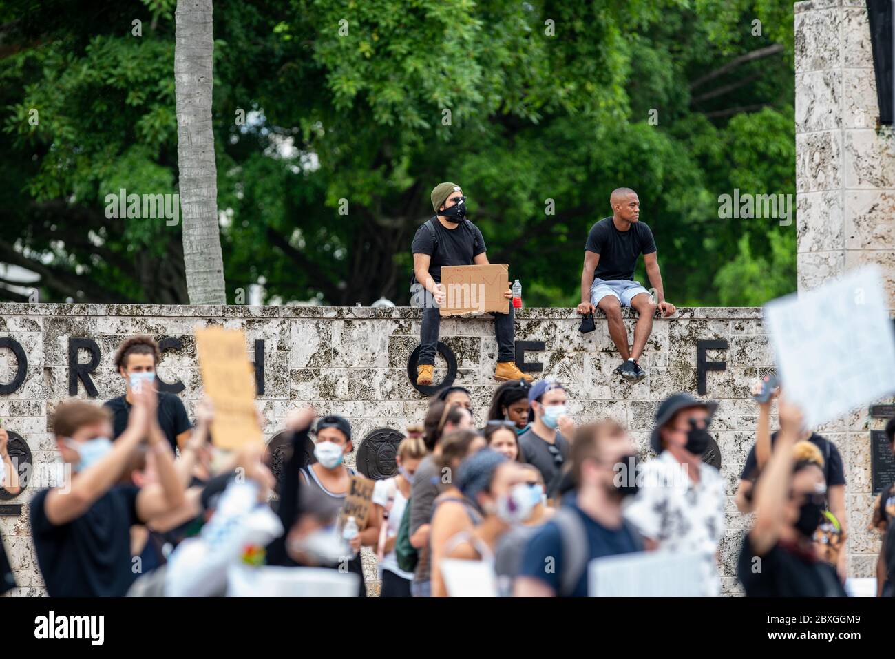 BLM Black Lives Matter protests Downtown Miami Stock Photo - Alamy BLM Black Lives Matter protests Downtown Miami Stock Photo - Alamy