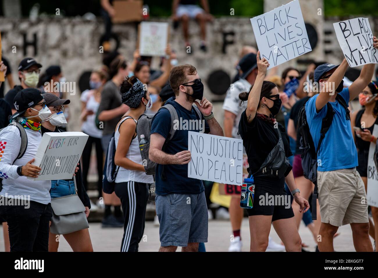 BLM Black Lives Matter protests Downtown Miami Stock Photo - Alamy BLM Black Lives Matter protests Downtown Miami Stock Photo - Alamy