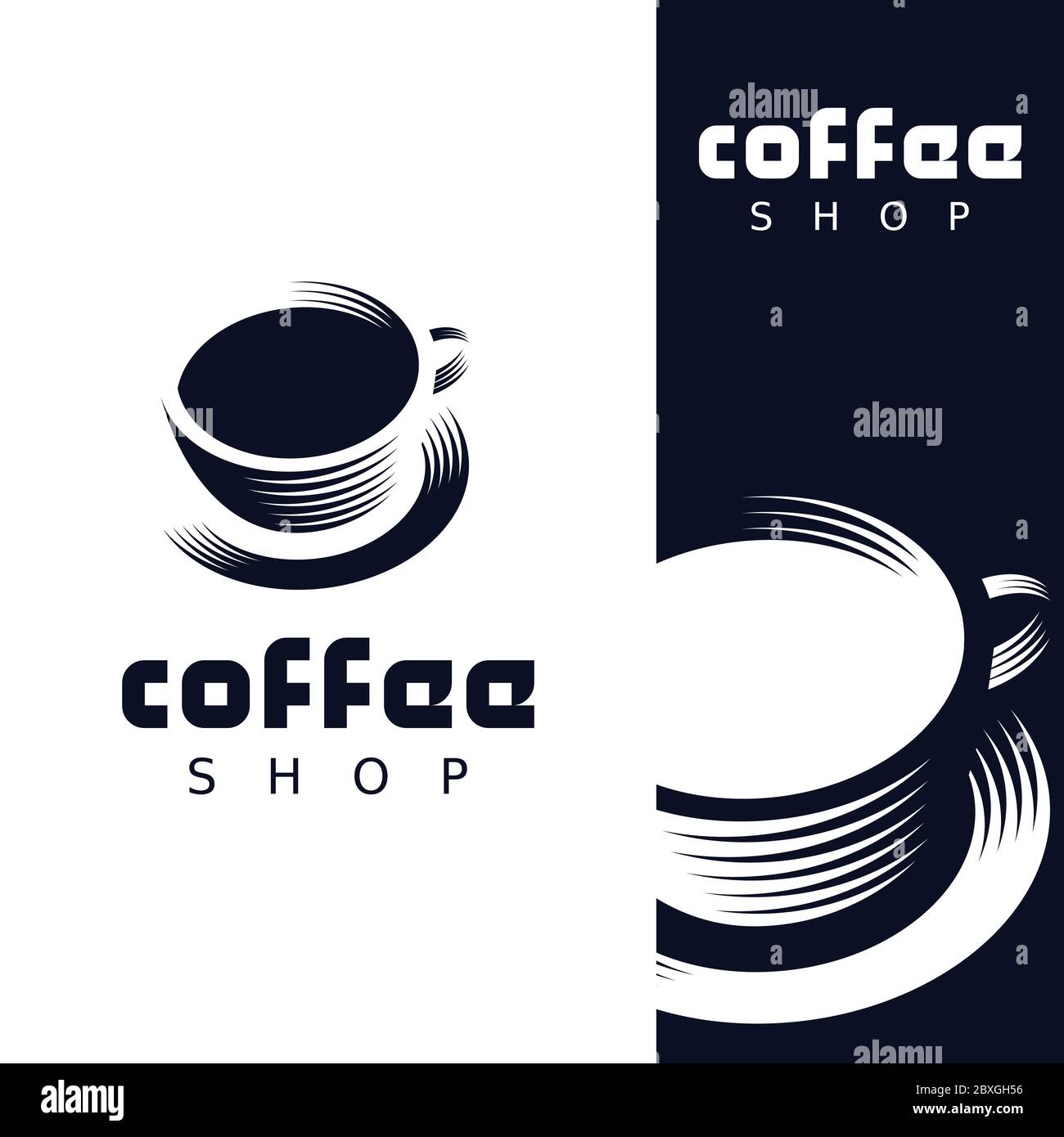 Cup Cafe Logo Stock Vector Image & Art - Alamy