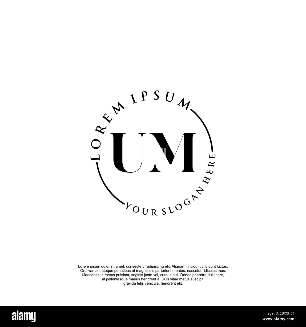 Um initials logo Stock Vector Images - Alamy