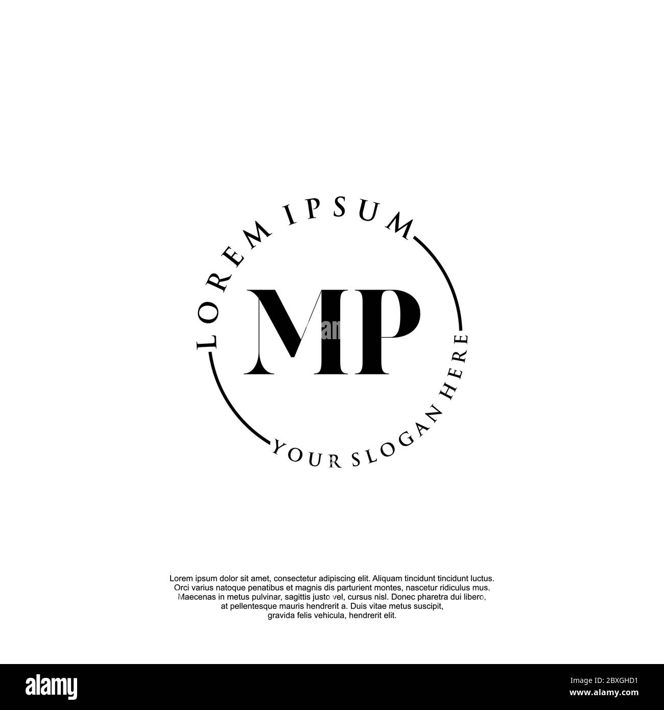Mp initials logo Stock Vector Images - Alamy