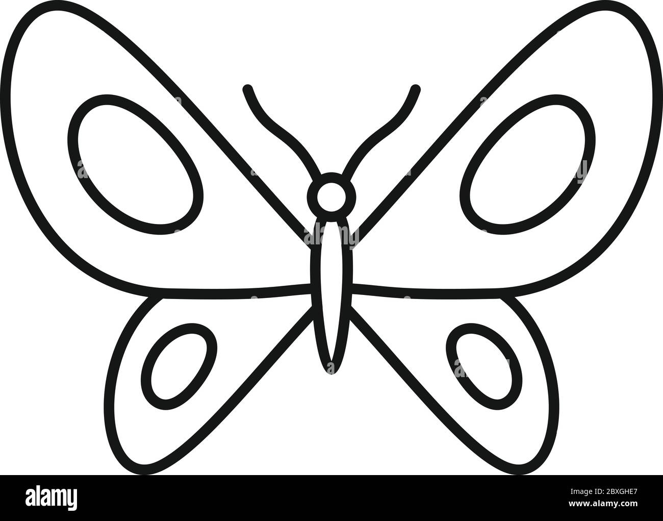 Design butterfly icon. Outline design butterfly vector icon for web ...