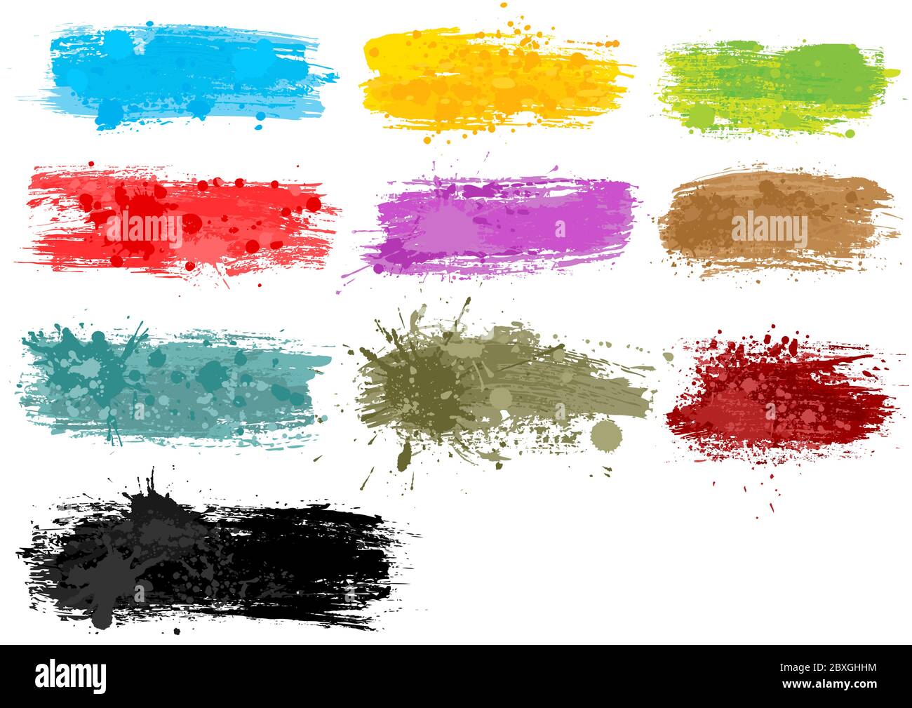 Colorful Watercolor Banners Stock Vector Image & Art - Alamy