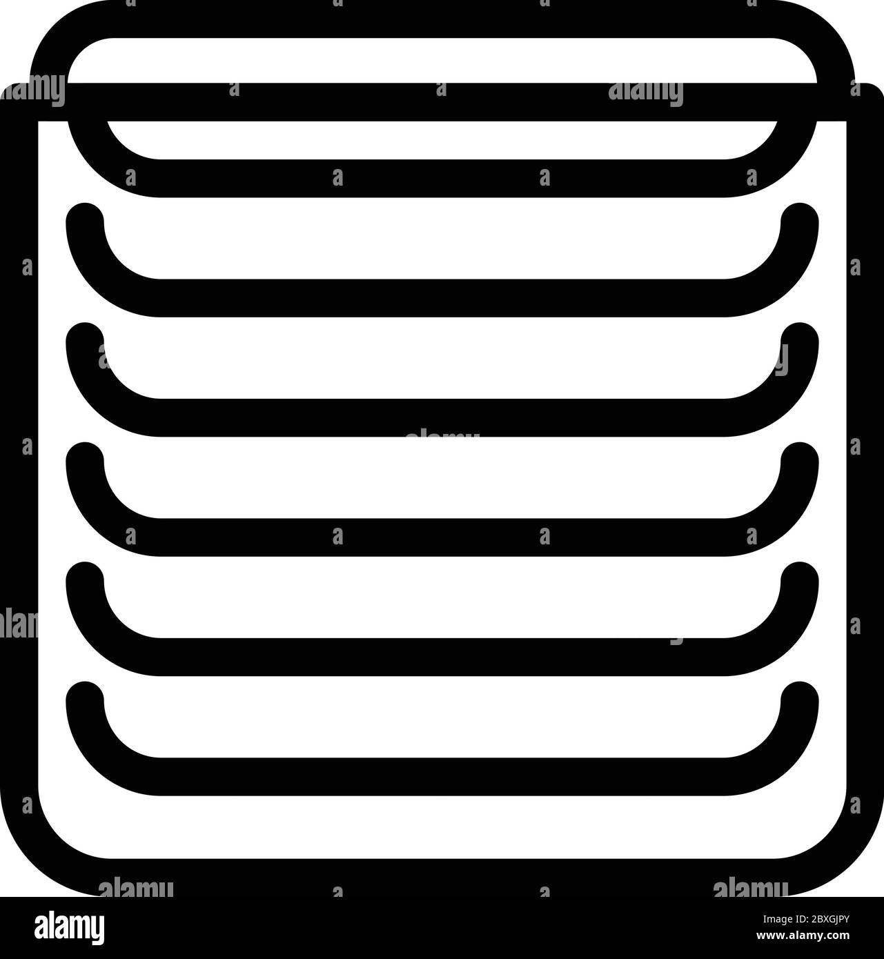 Metal vertical cover icon, outline style Stock Vector Image & Art - Alamy