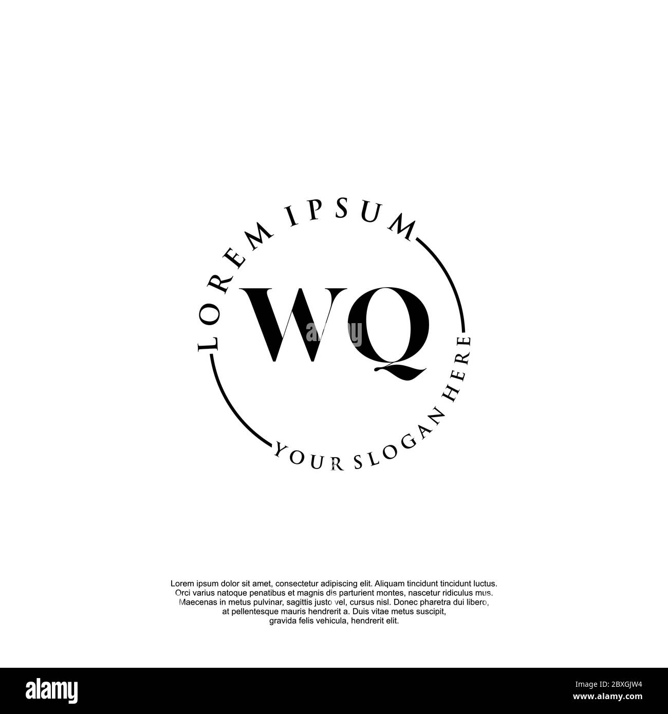 Wq letter Stock Vector Images - Alamy