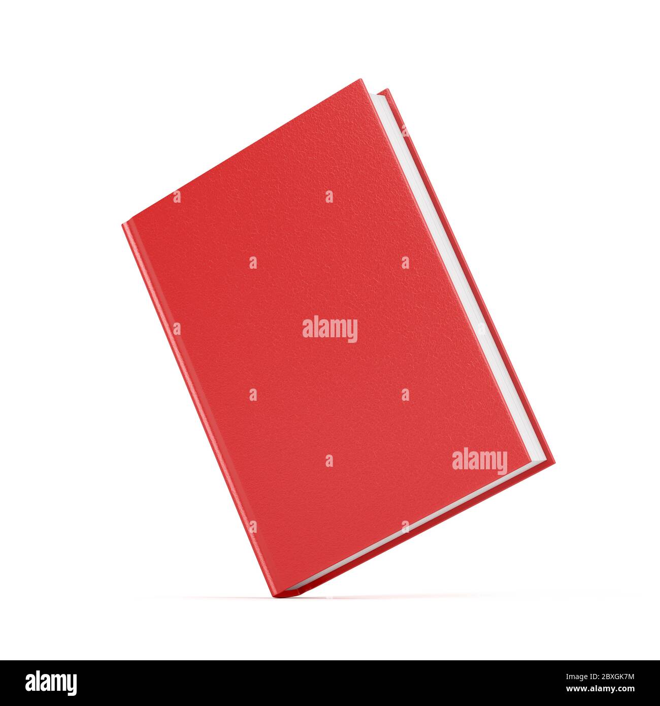 Red book on white background Stock Photo - Alamy