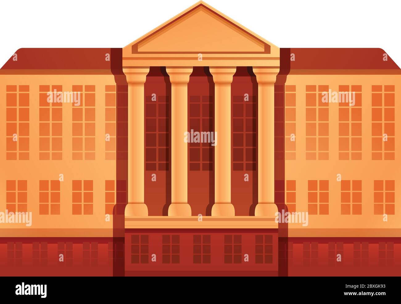 City museum icon. Cartoon of city museum vector icon for web design ...