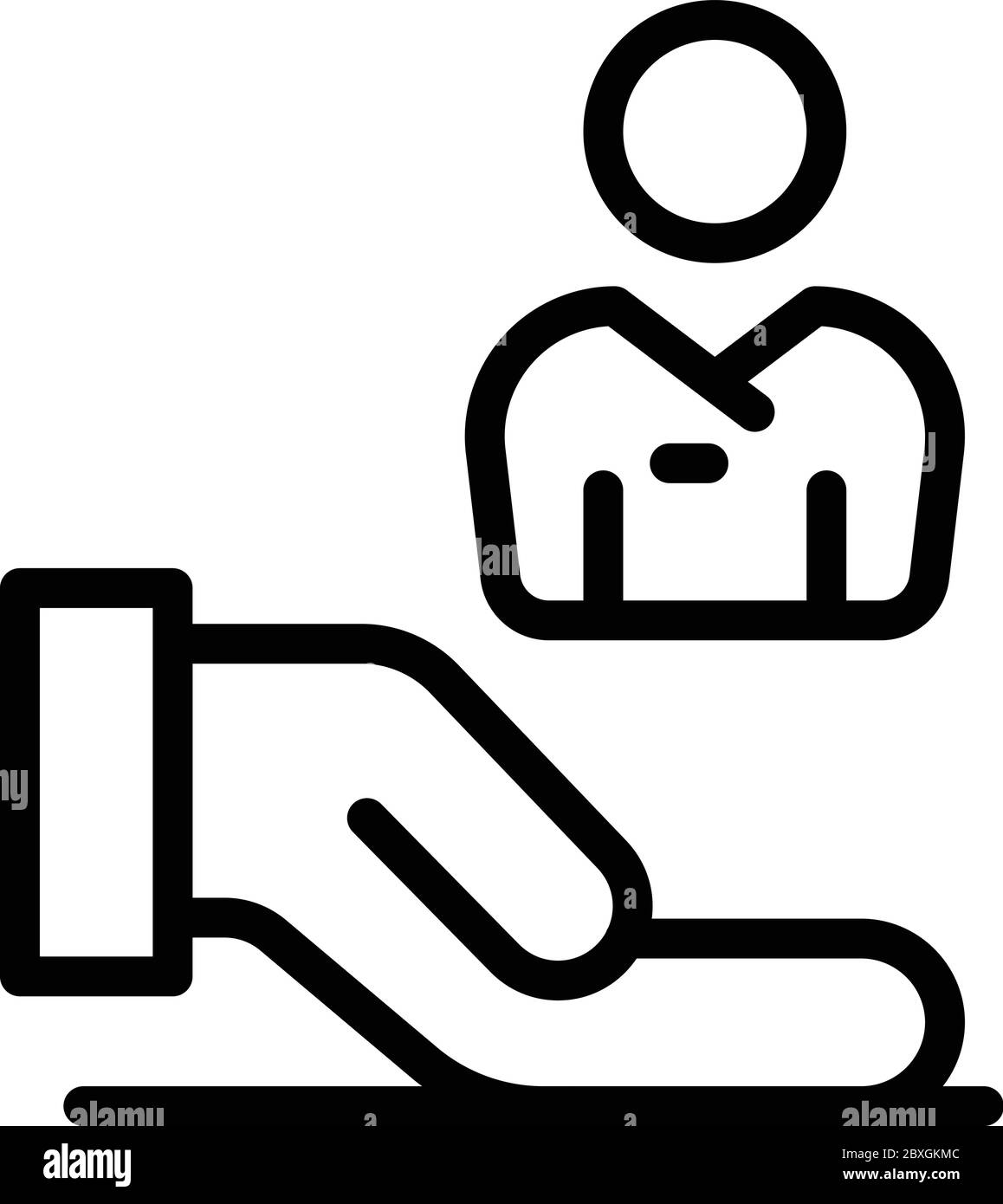 Bank client icon, outline style Stock Vector Image & Art - Alamy