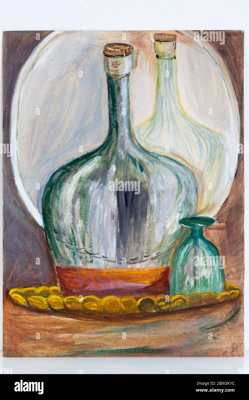 Vintage Still Life Painting Stock Photo - Alamy