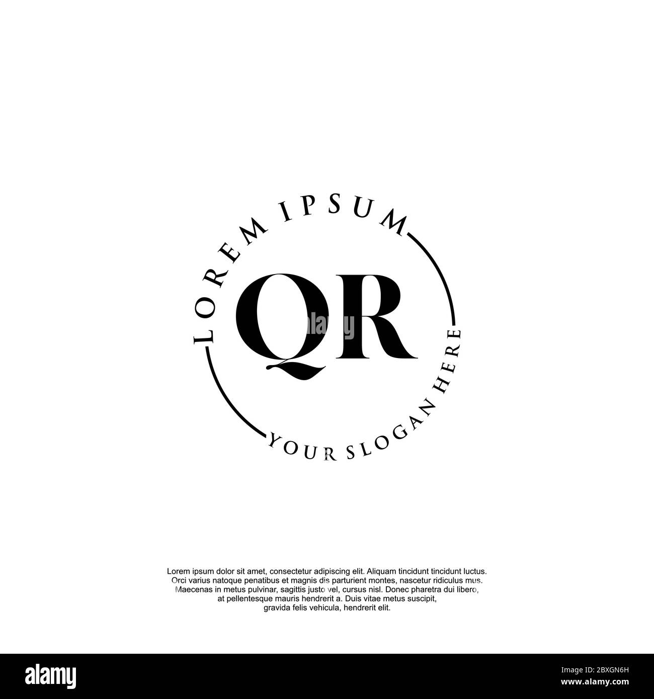 Qr letter Stock Vector Images - Alamy