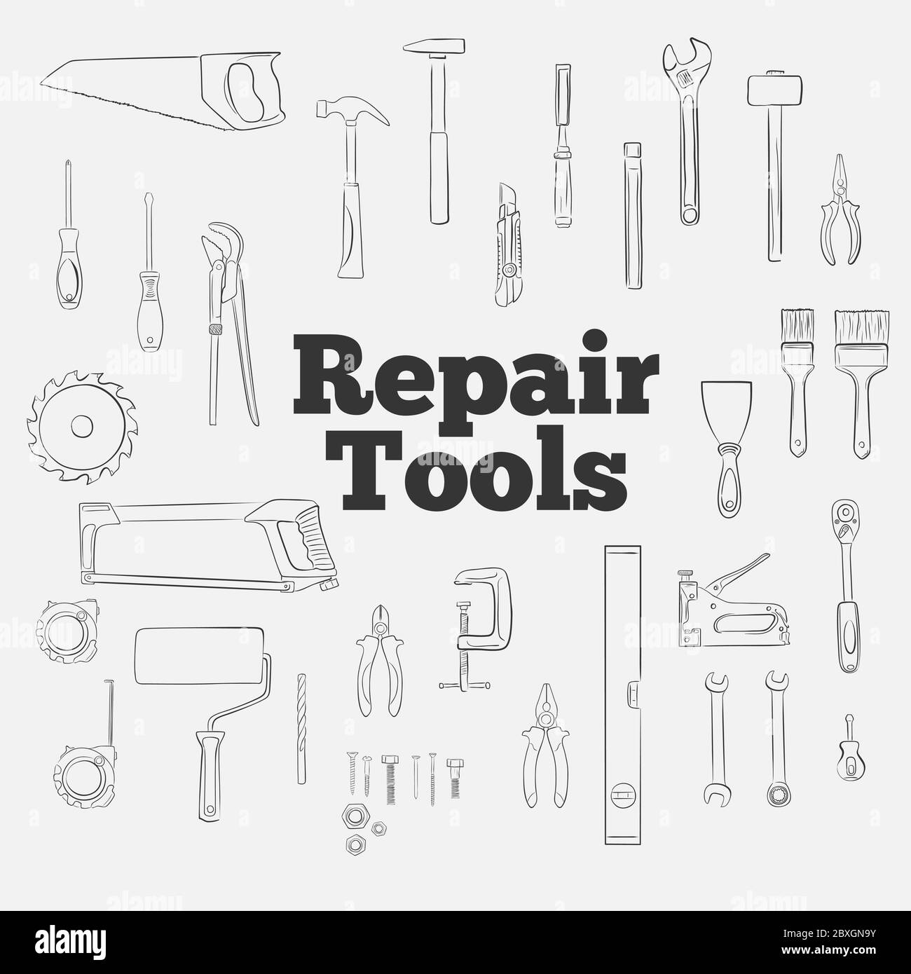 Diy home repair Stock Vector Images - Alamy
