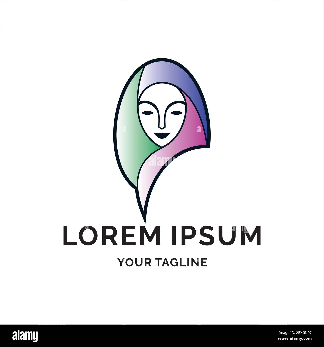 Hand scarf Stock Vector Images - Alamy