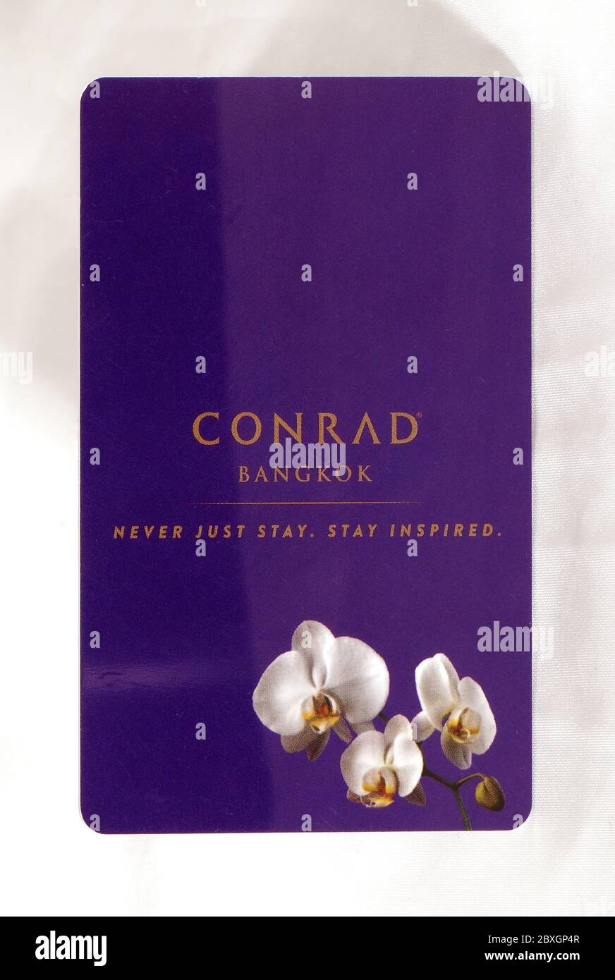 Conrad Hotel Bangkok electronic room card for executive floor Stock ...