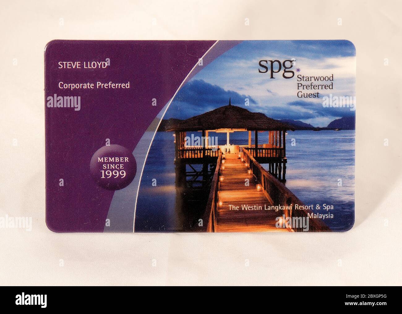 Old Sheraton Hotels SPG Sheraton Preferred Guest loyalty club card ...