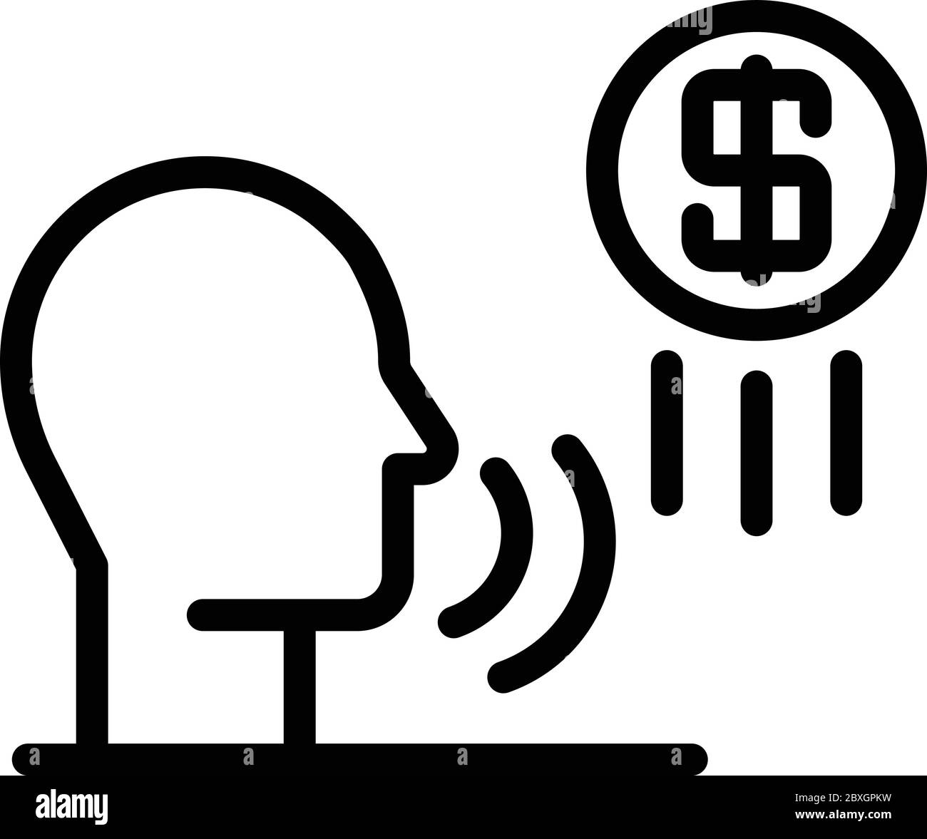 Bank teller icon, outline style Stock Vector Image & Art - Alamy