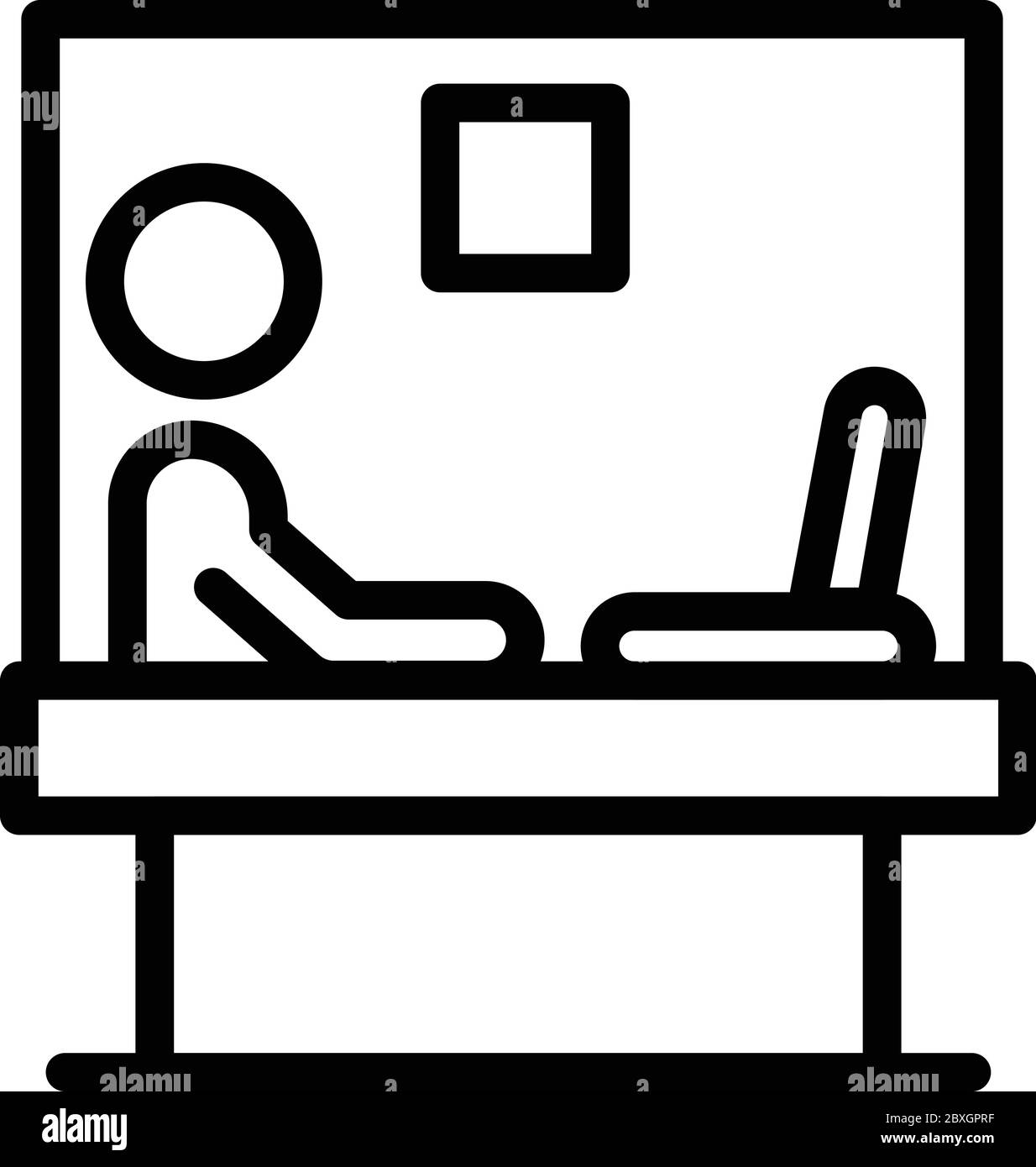 Cashier worker icon, outline style Stock Vector Image & Art - Alamy