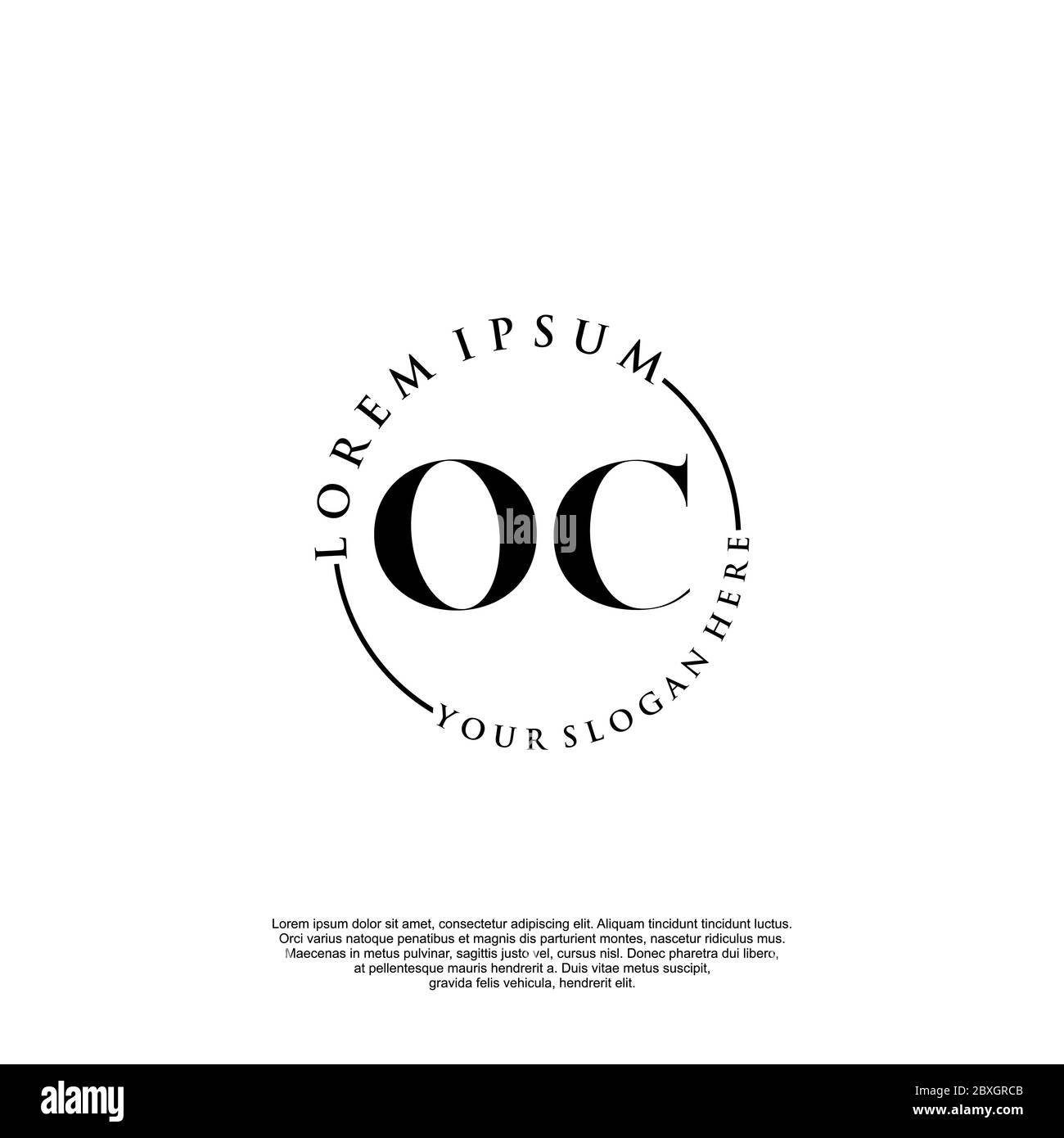 Oc initial logo hi-res stock photography and images - Alamy