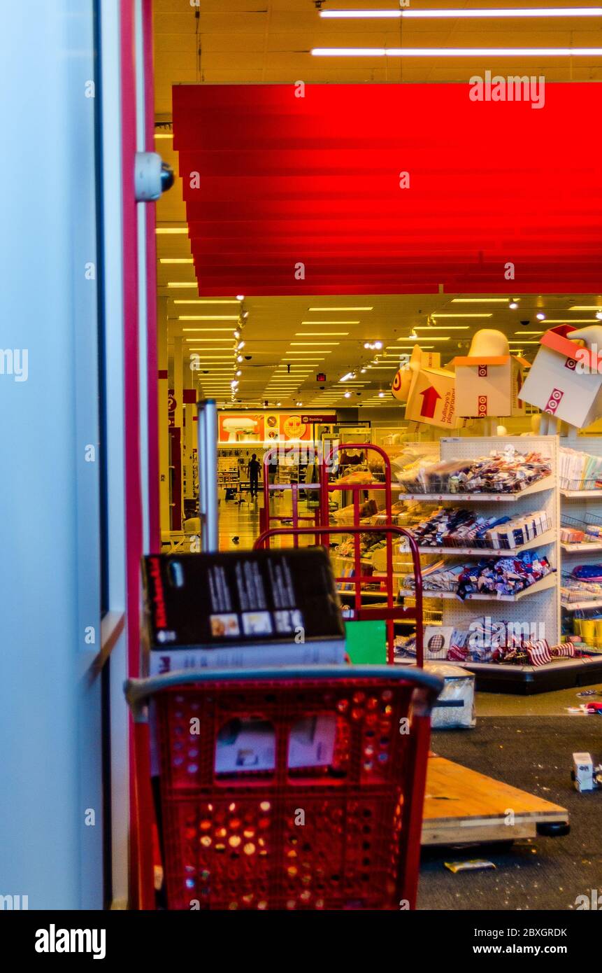 2 Looters inside a Target store in San Leandro California USA taken ...