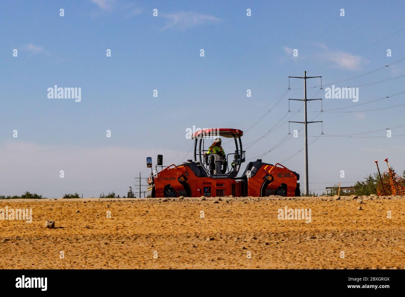 Roller compactor hi-res stock photography and images - Alamy