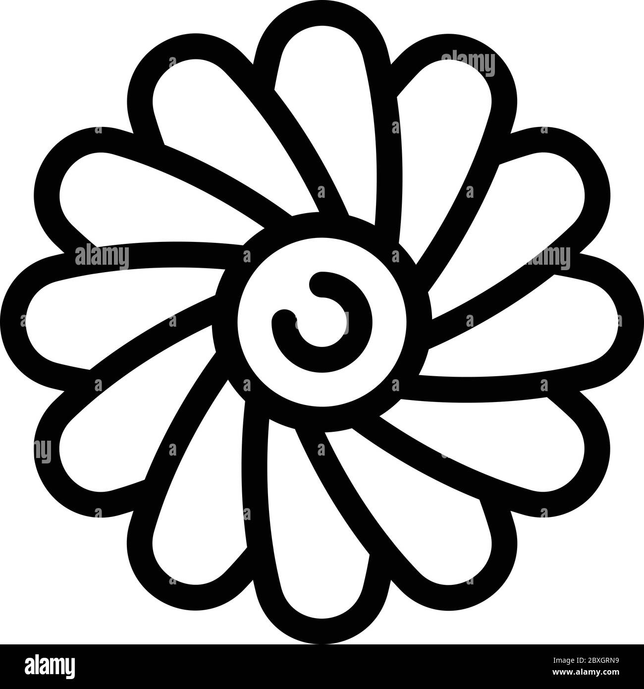 Multi blade propeller top view icon, outline style Stock Vector Image ...