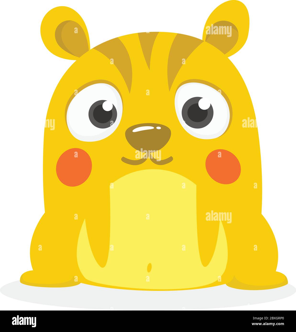 Cartoon marmot icon. Vector illustration of groundhog or chipmunk ...