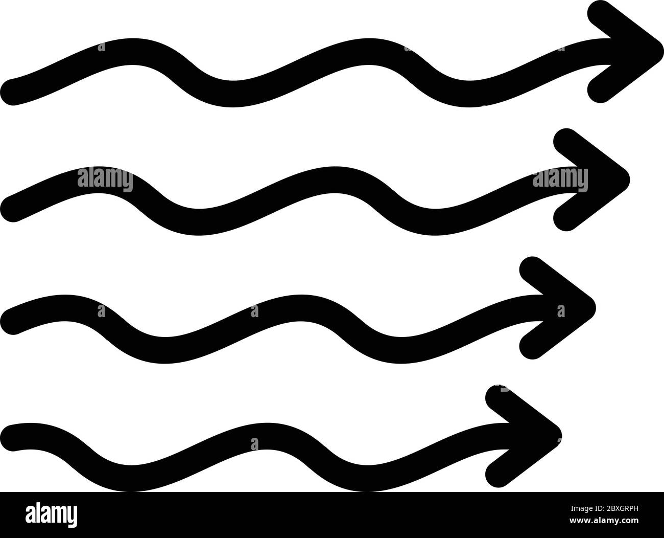 Air flow arrows icon, outline style Stock Vector Image & Art - Alamy