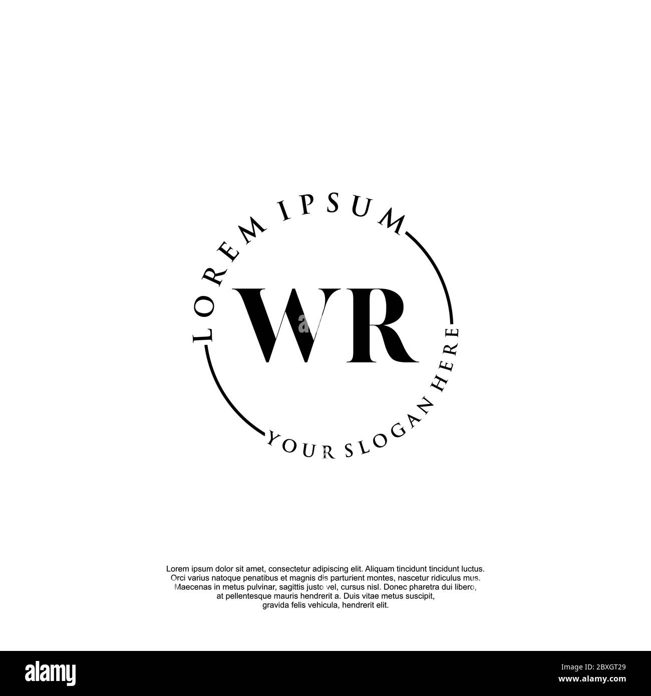 Initial letter wr Stock Vector Images - Alamy